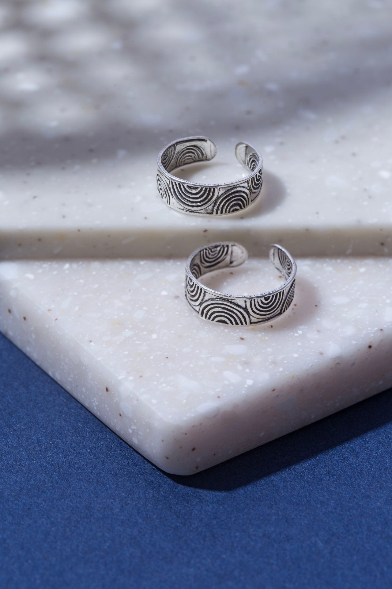 Ripple Radiance Silver Toe Ring – Parman