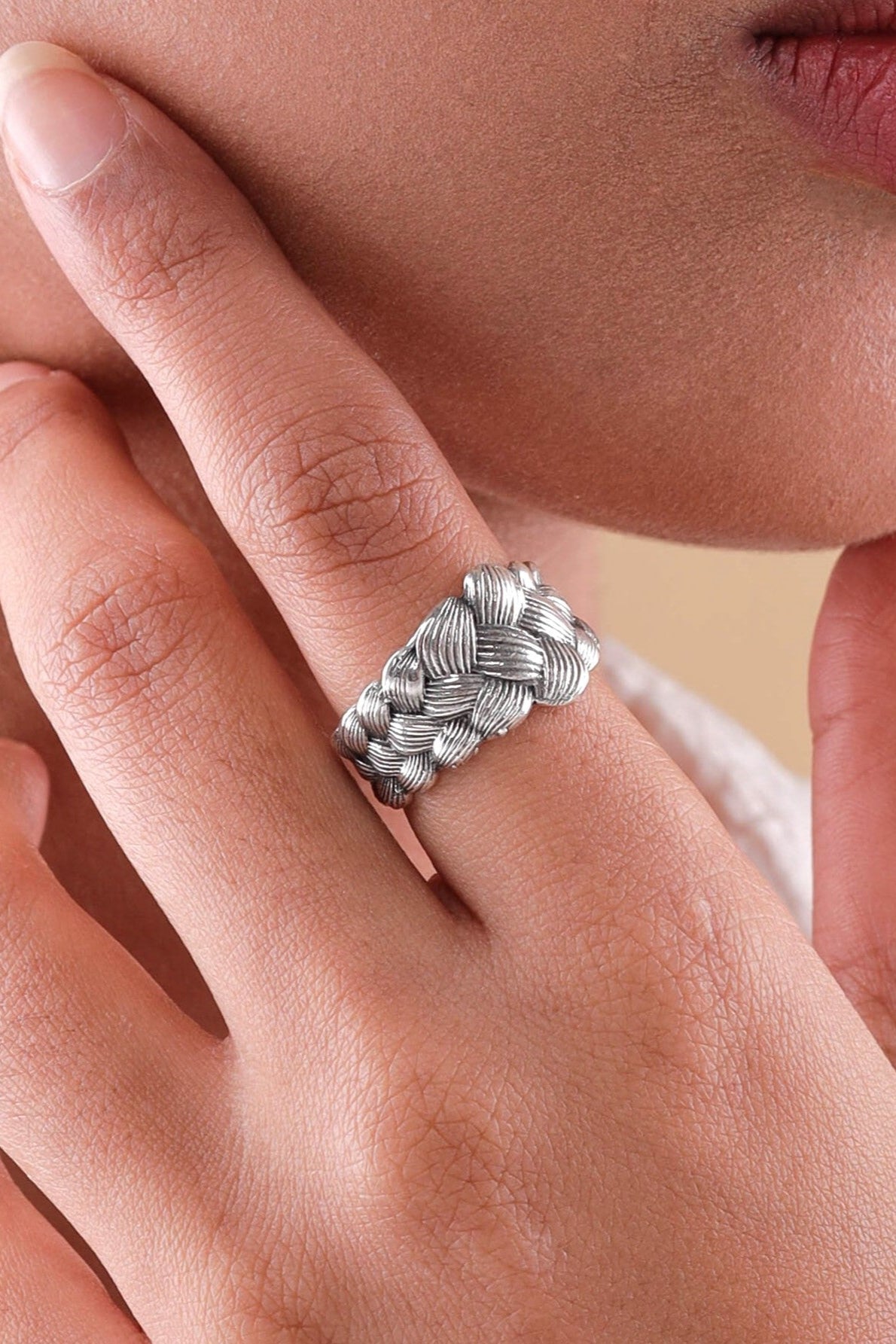 Futura Braided Silver Ring – Parman