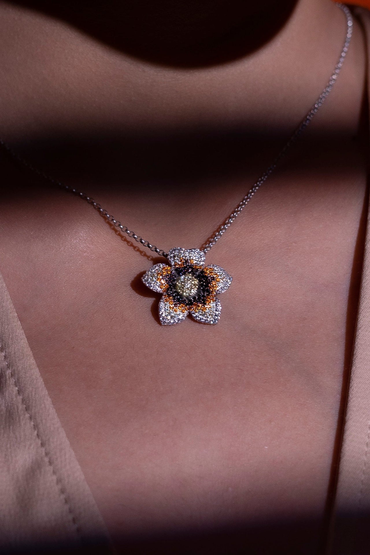 Solar Bloom: Sterling Silver Chain for women – Parman