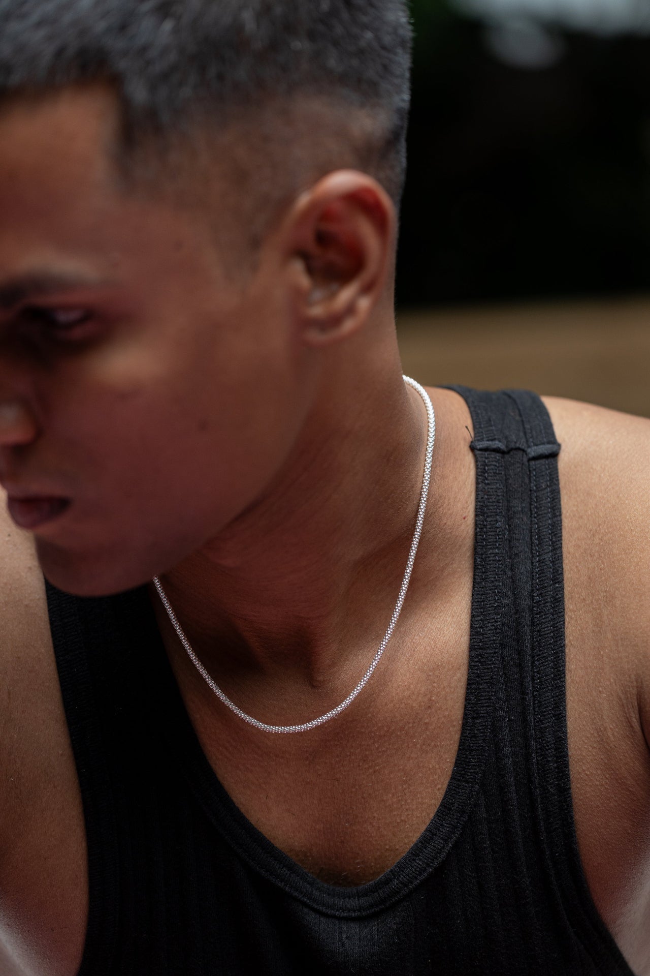 Ares Men’s Silver Popcorn Chain – Parman