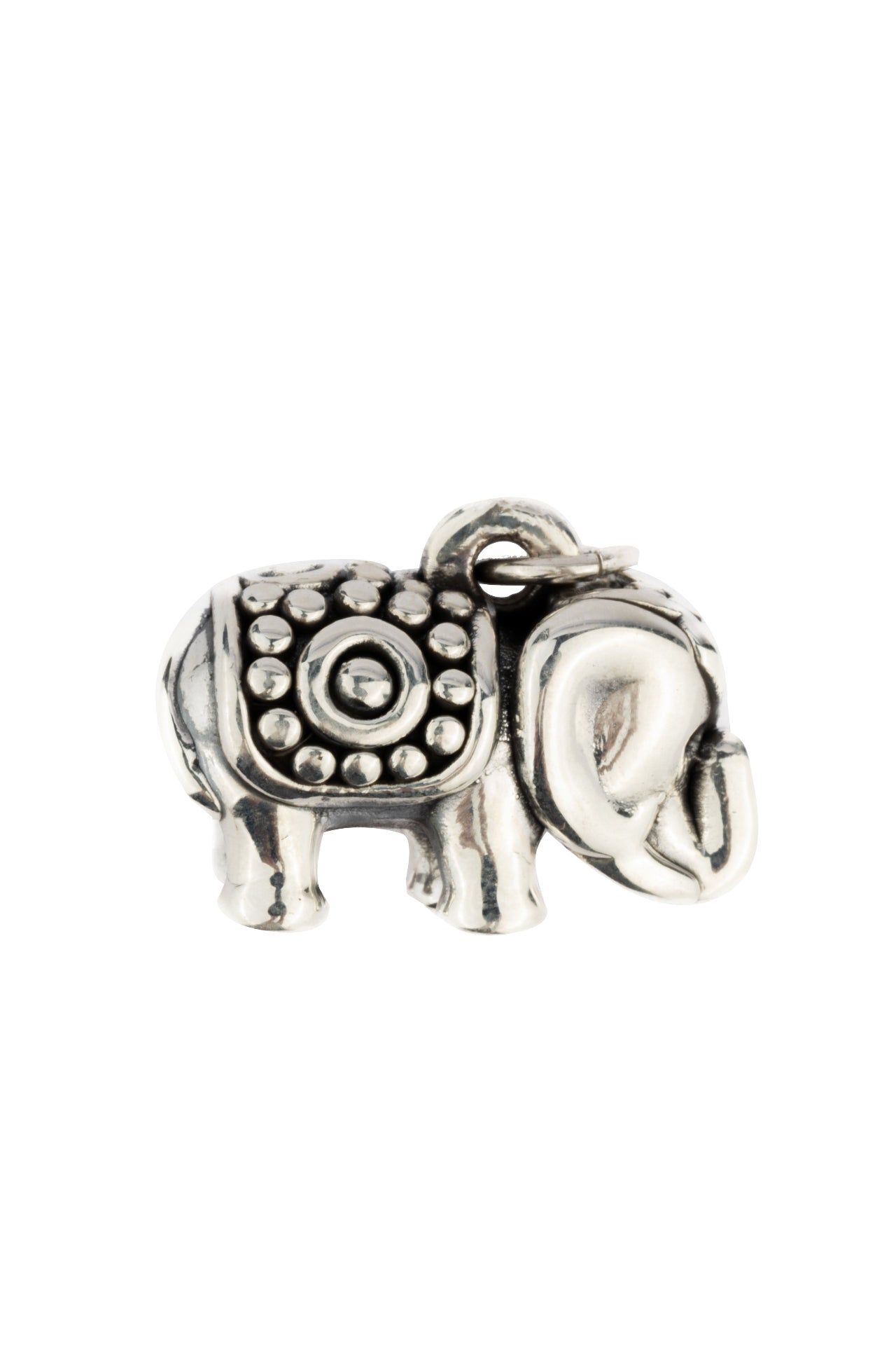 Engraved Elephant Silver Pendant – Parman