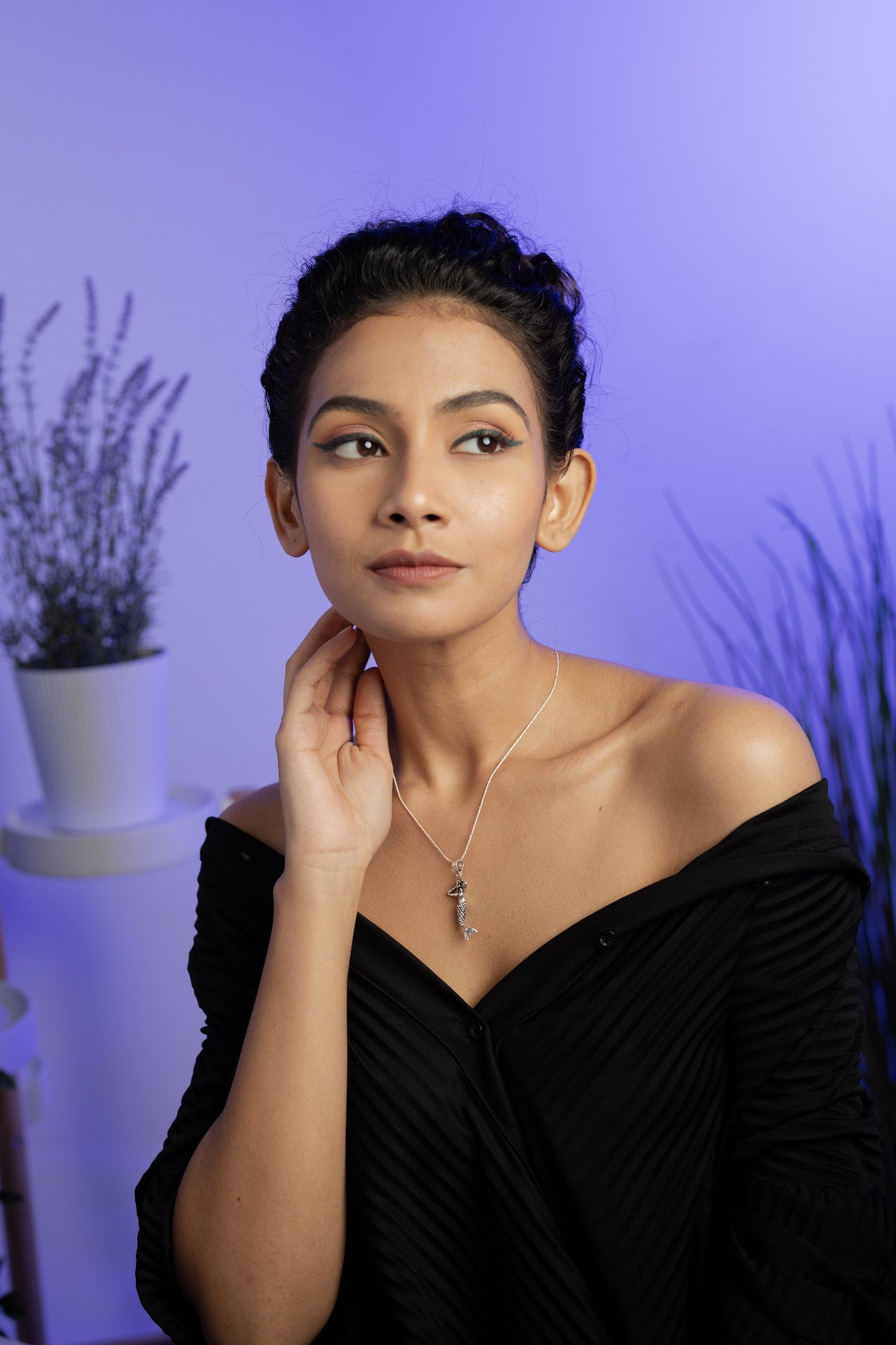 Fiona Mermaid Silver Pendant – Parman